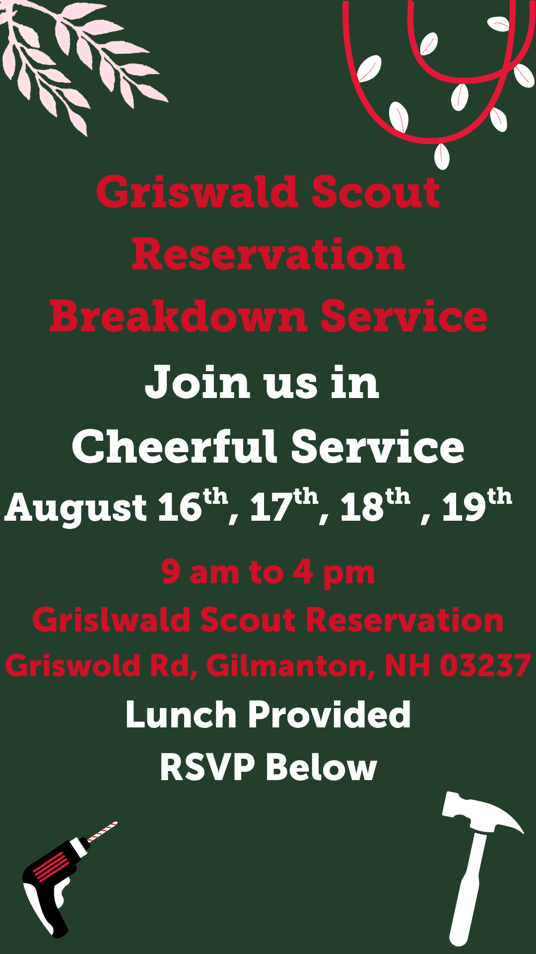 GSR Breakdown Service – Passaconaway Lodge, Daniel Webster Council